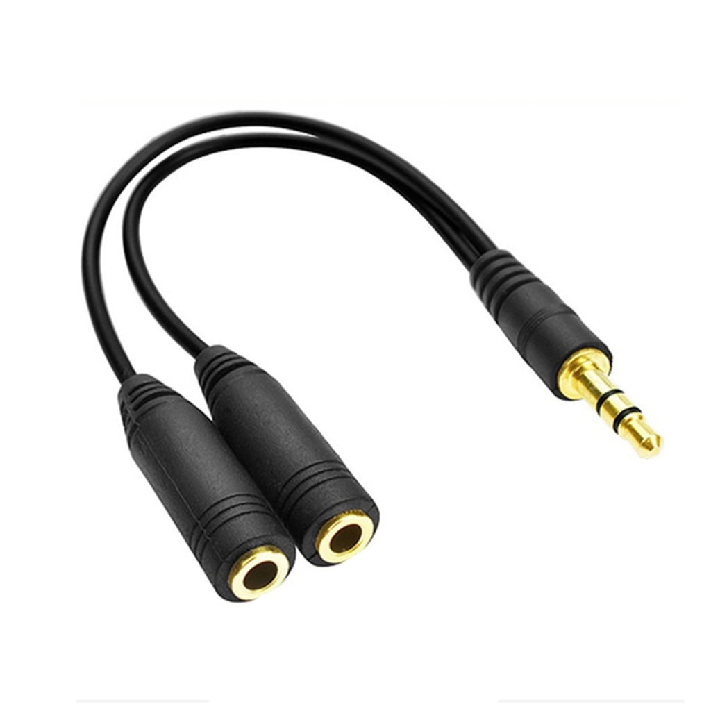 Multifuntional 1 Male to 2 Female 3.5mm Sound Y Cable Suitable for ...