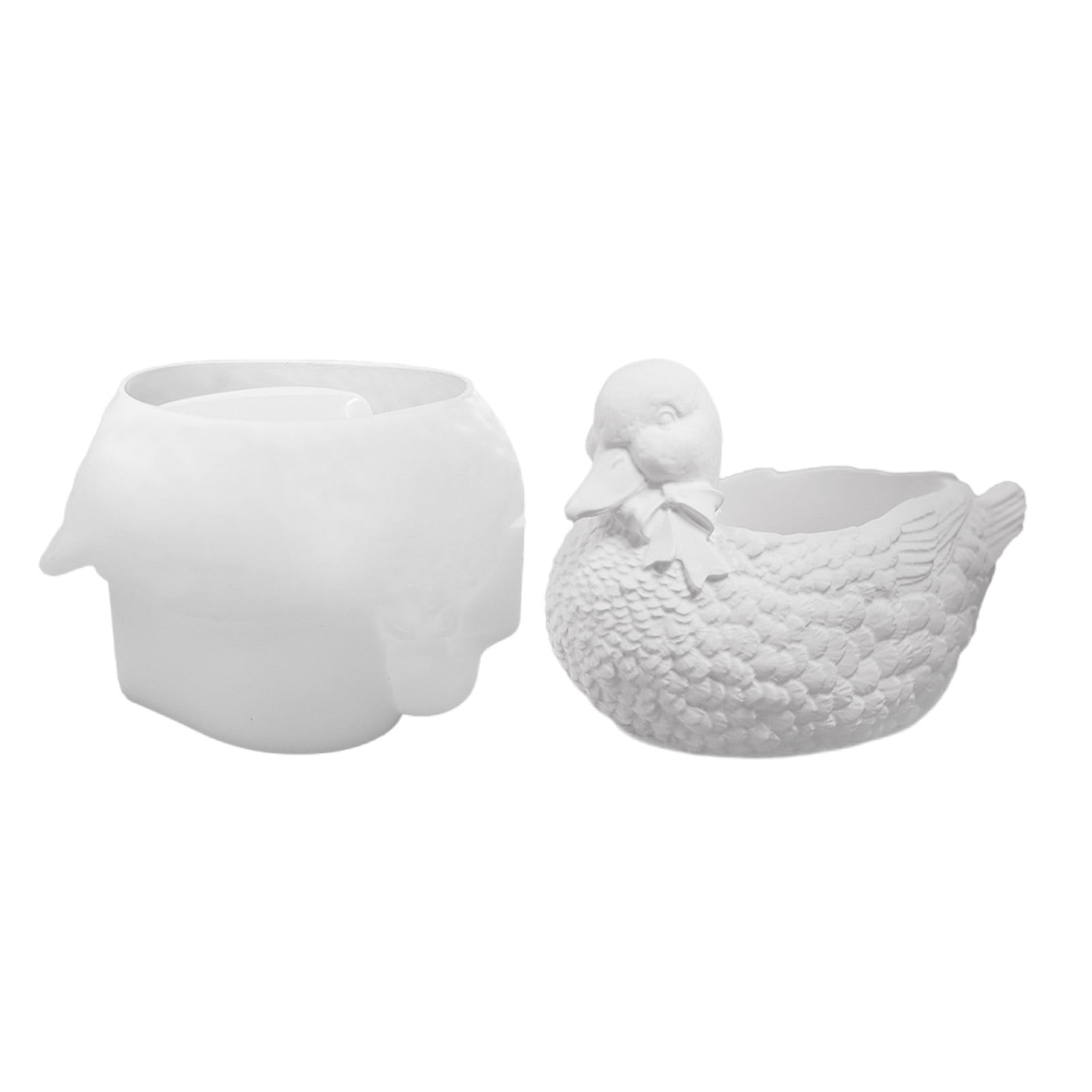 Multifuntional Craft Silicone Mold Duck Shape Storage Bowl Moulds for ...