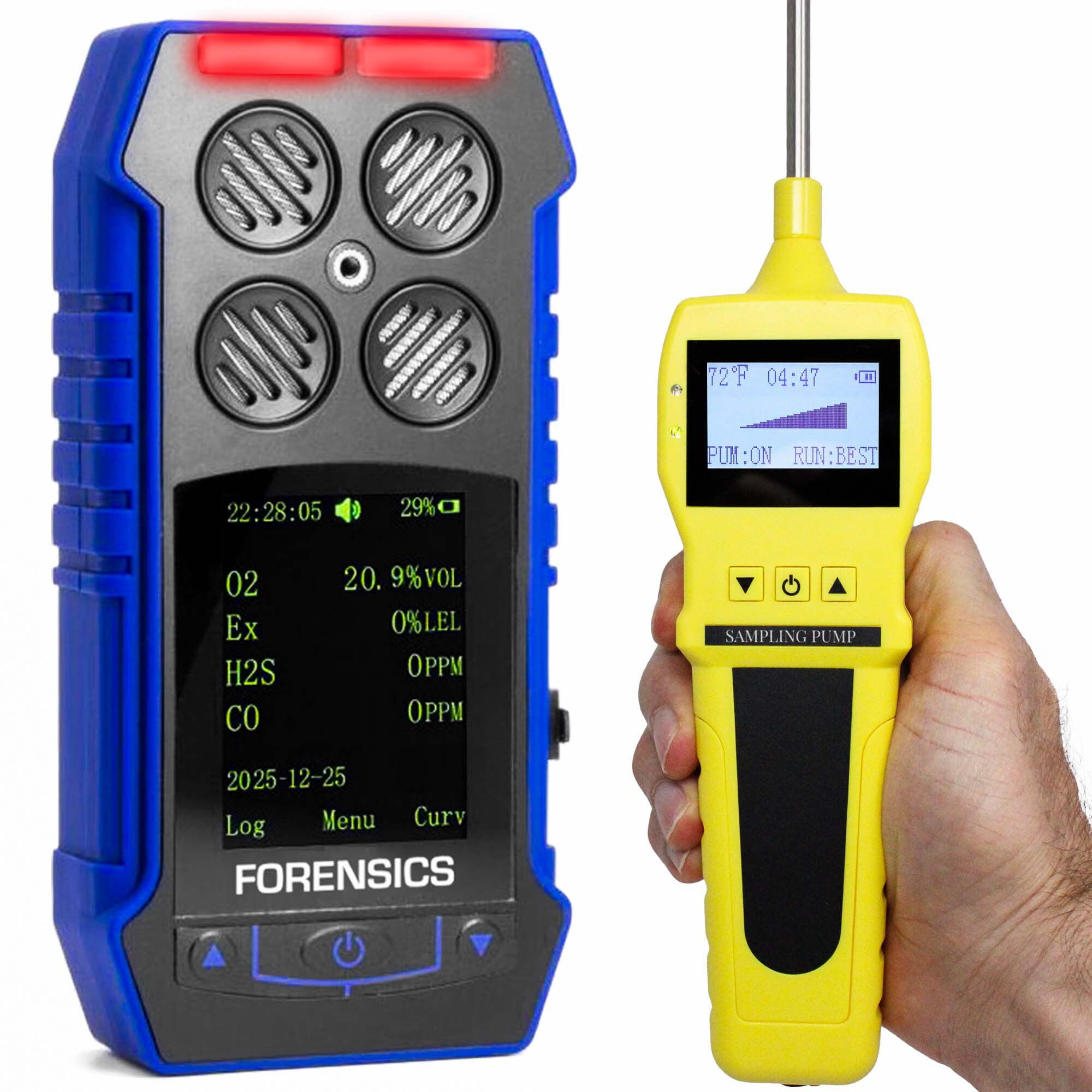 FORENSICS DETECTORS Multigas Meter Detector with Pump, USA NIST ...