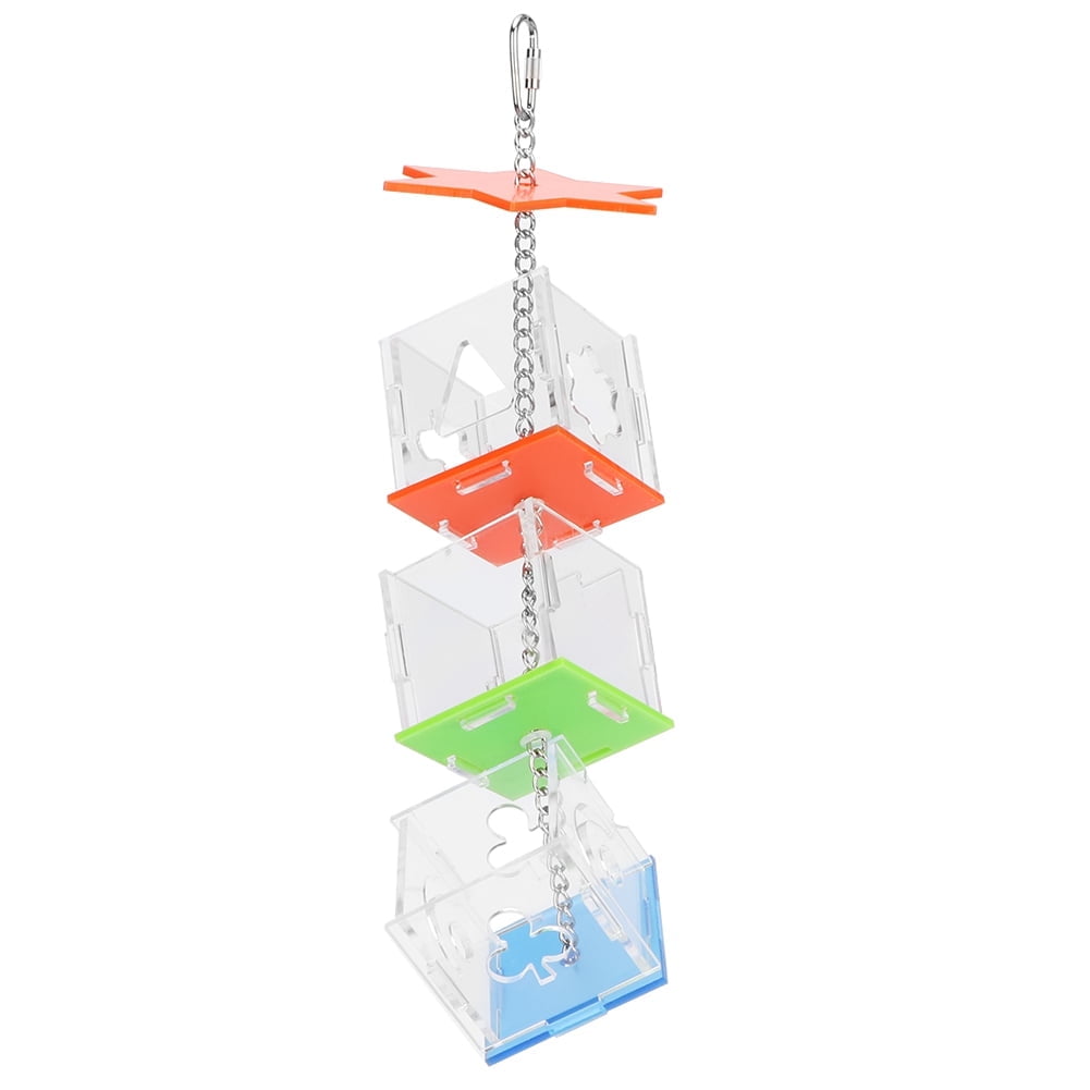 Multilayer Bird Parrot Forage Box Creative Hanging Chickens Parrot Bird ...