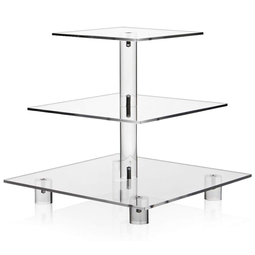 Multilayer Display Shelf Acrylic Rack Dessert Display Stand for Figures ...