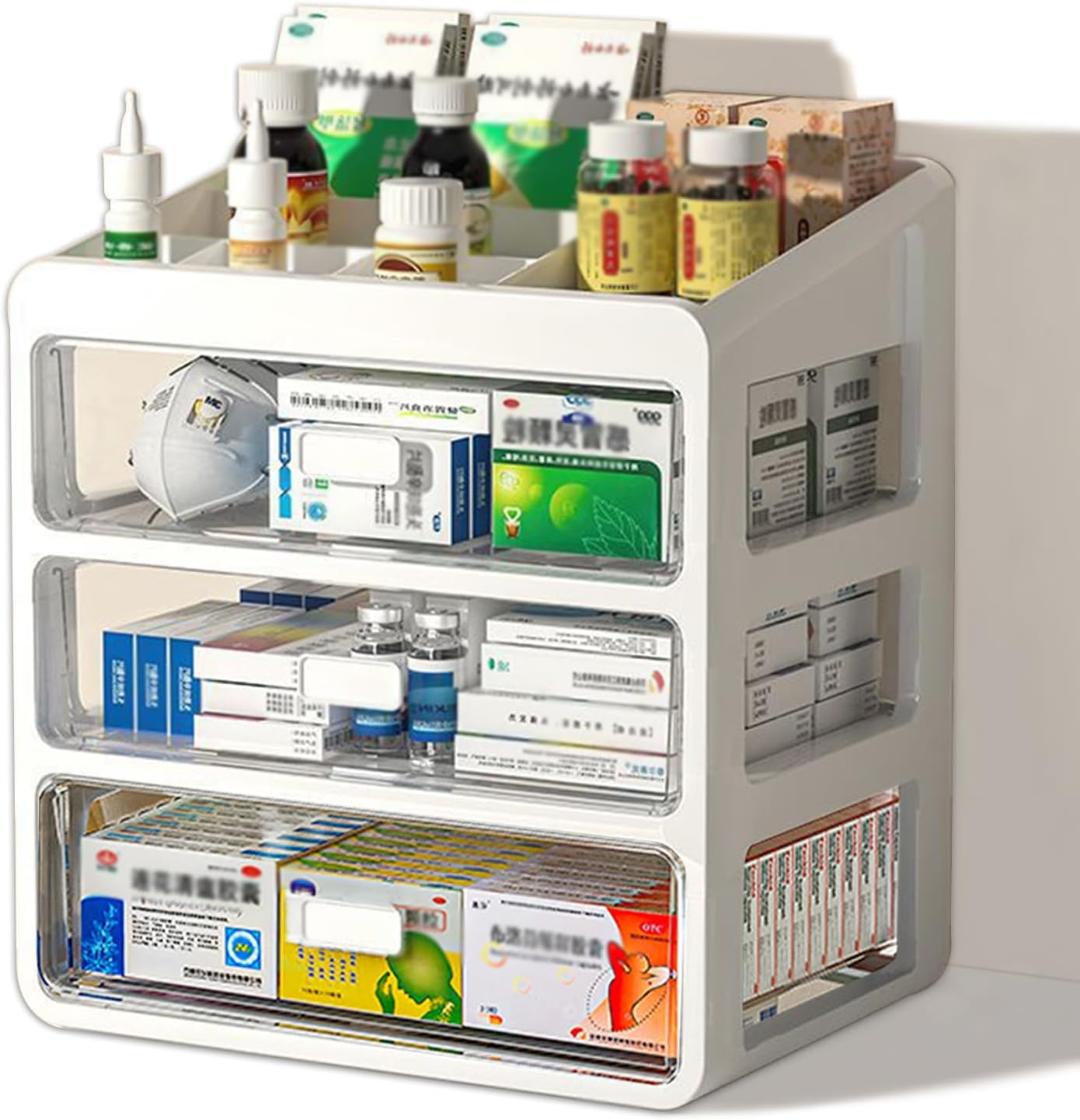 Multilayer Drawertype Plastic Storage Box Organizer/Medicine Box ...