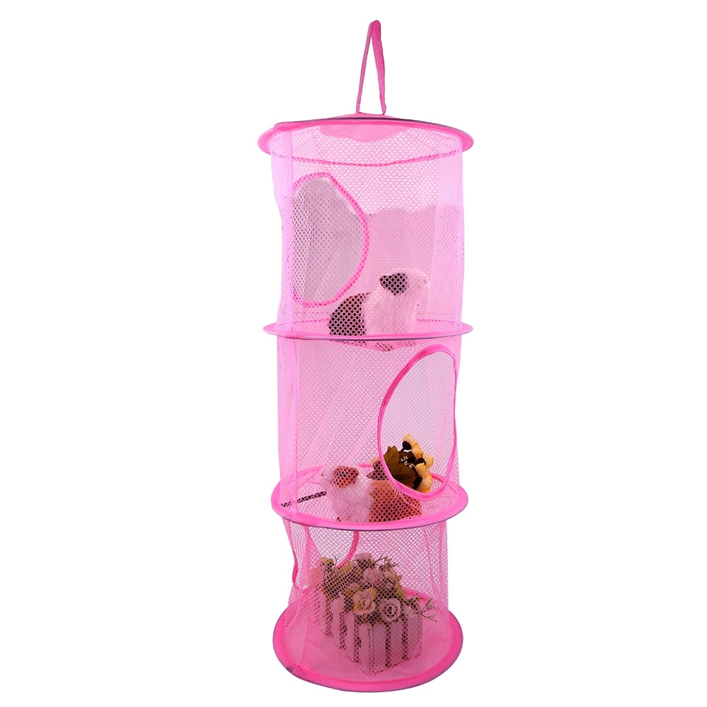 Multilayer Dry Rack Foldable Hanging Mesh Toy Storage Basket Underwear ...
