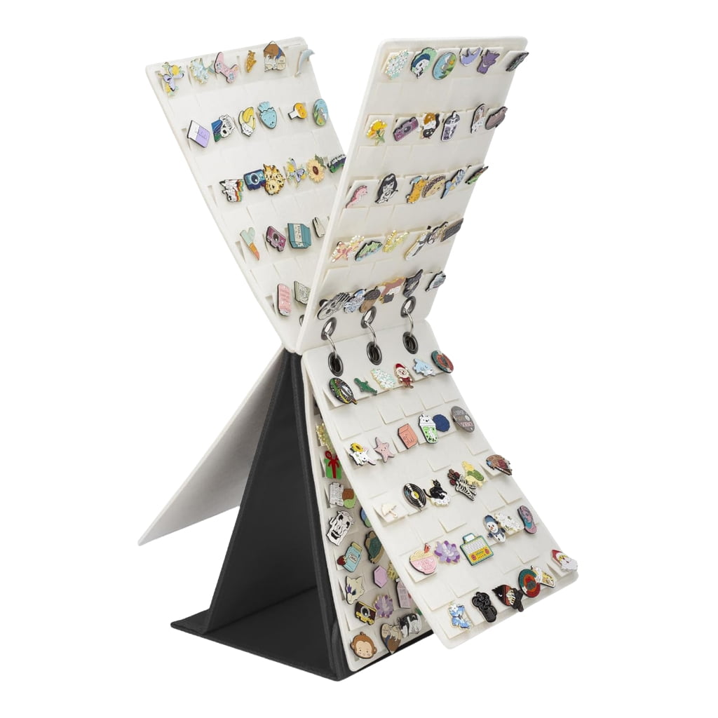 Multilayer Felt Pin Display Stand for Collectibles with Book Pattern ...