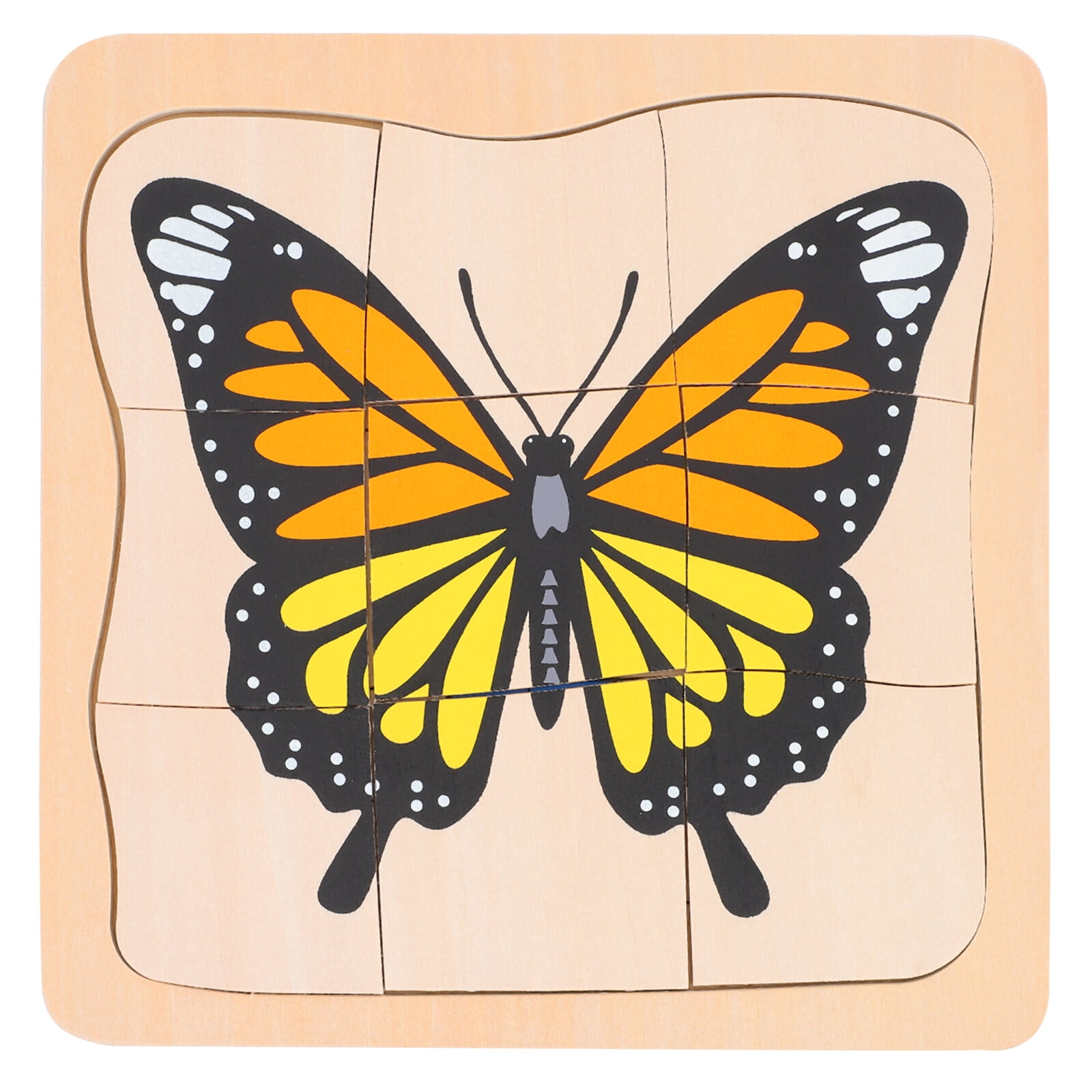 Multilayer Jigsaw Educational Butterfly Games for Kids Cartoon Puzzle ...
