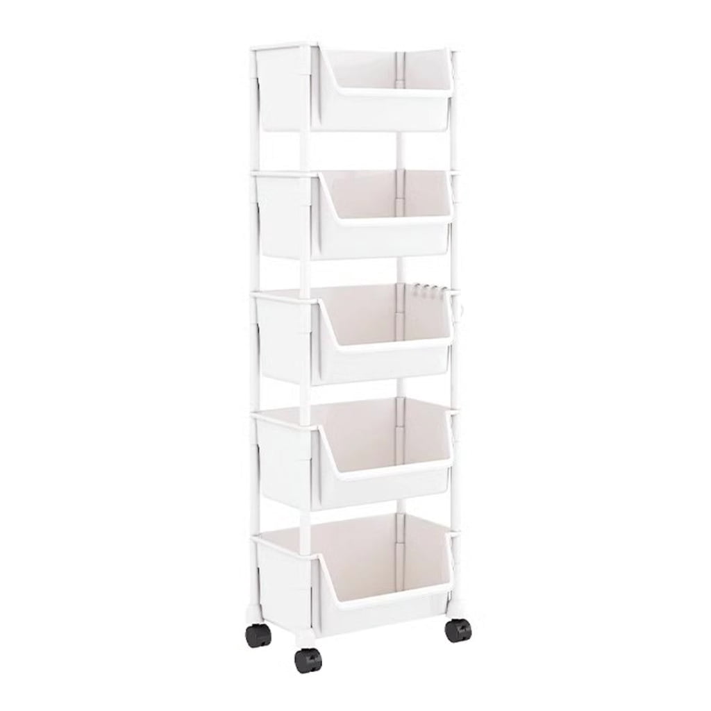 Multilayered Slimline Mobile Shelving Unit Unique Slimline Storage ...