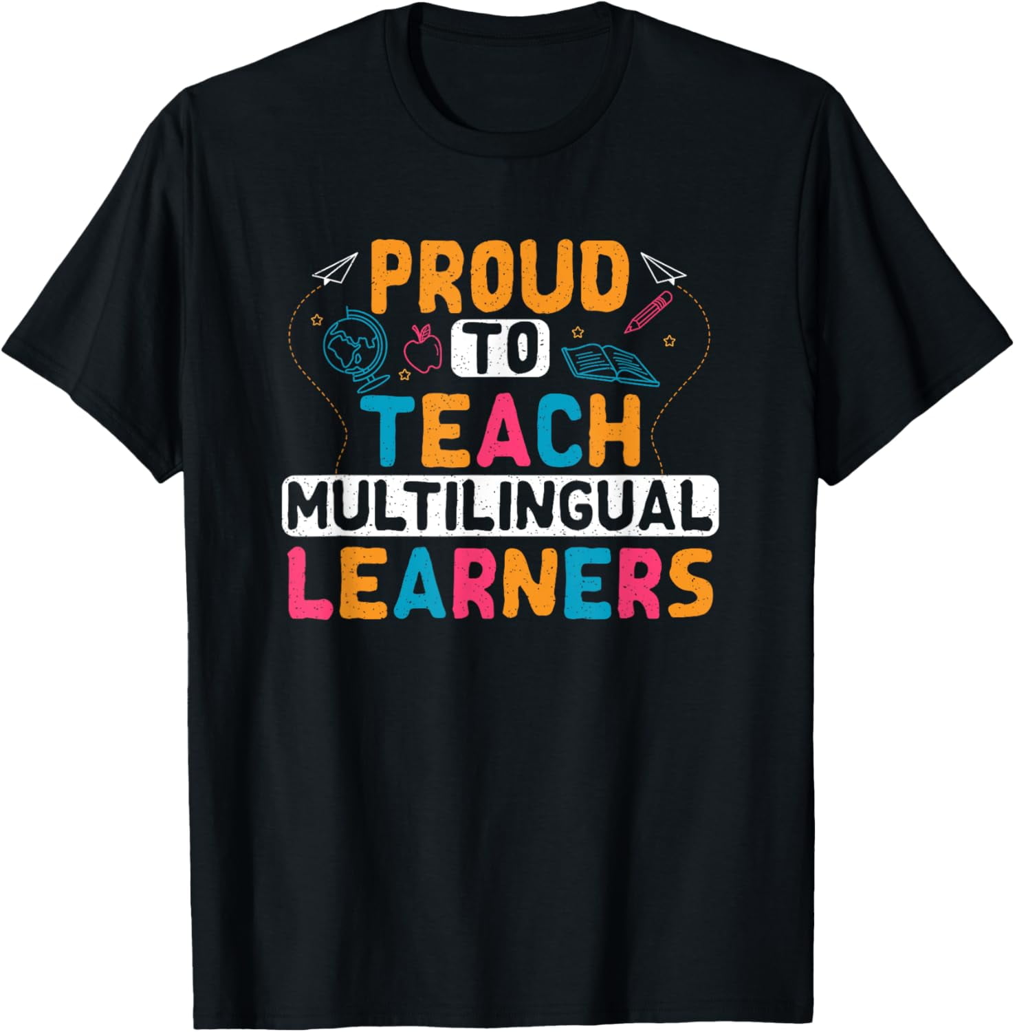 Multilingual Teacher Linguist Language ESL Teaching T-Shirt men and ...