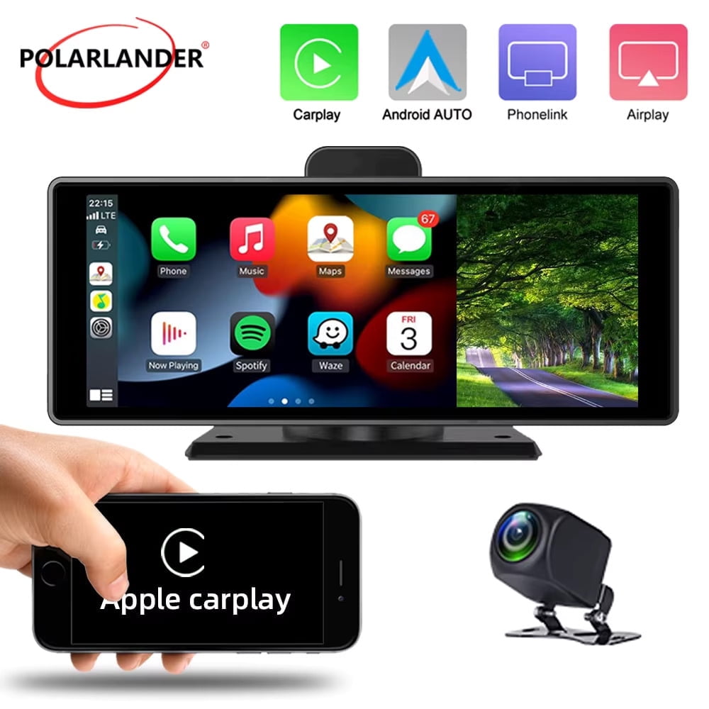 Multimedia Car Stereo 10" Smart Video Recorder Wireless Carplay Android ...