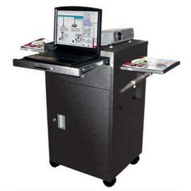 Multimedia Cart with Locking Cabinet and Drawer - Walmart.com