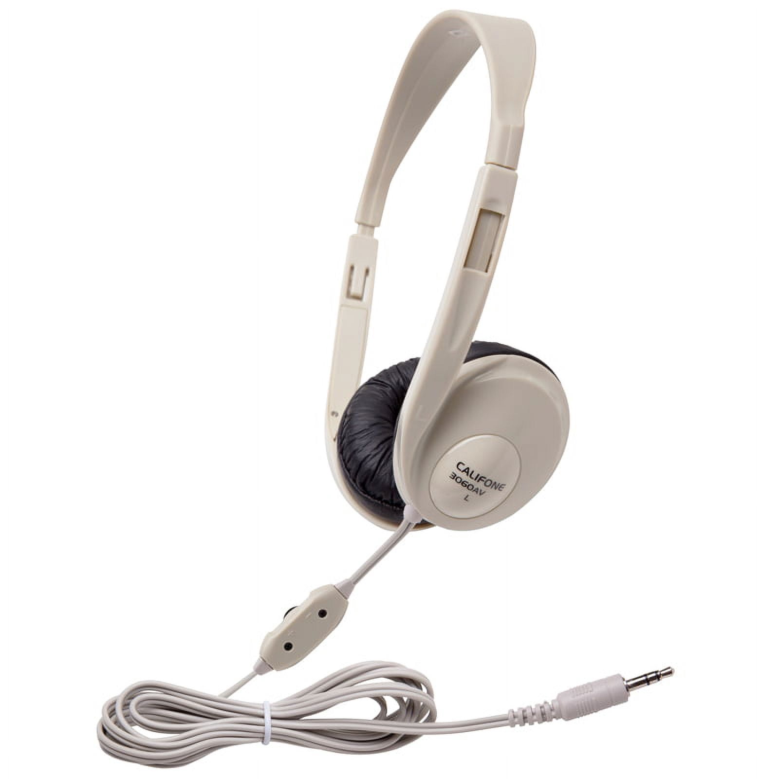 Multimedia Stereo Headphone, Beige, with Volume Control | Bundle of 10 ...