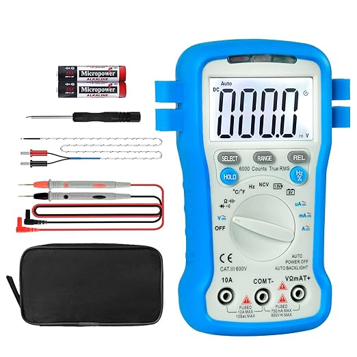 Multimeter 6000 Count TRMS Electrical Tester, Kethvoz 600V Voltmeter ... Multimeter 6000 Count TRMS Electrical Tester, Kethvoz 600V Voltmeter ...