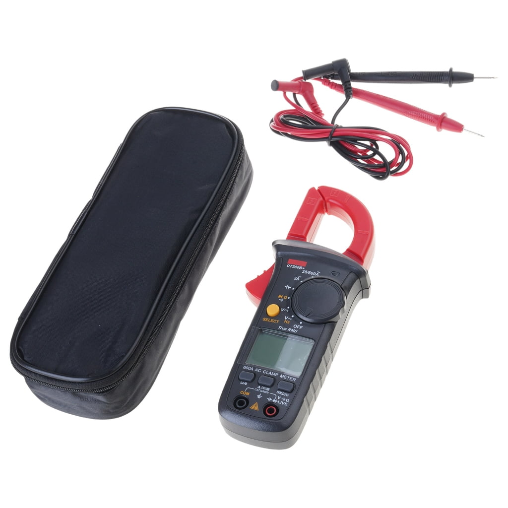 Multimeter Clamp Meter with Data Hold Backlit Professional Meter ...