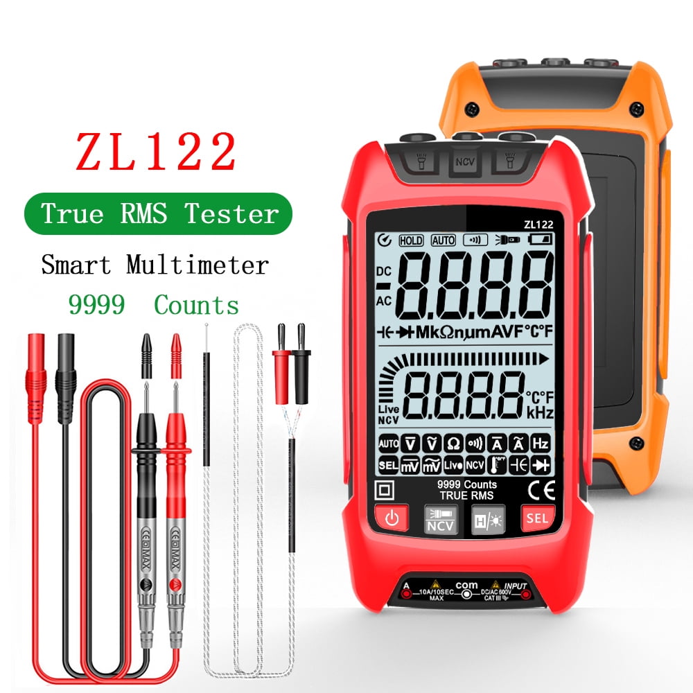 Multimeter Digital Multimeter LCD Backlight Display Handheld Multimeter ...