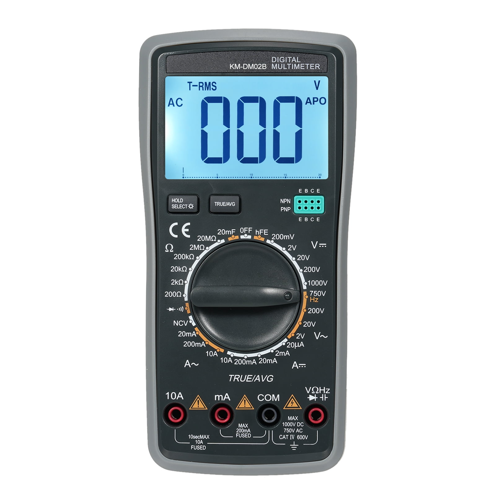 Multimeter,Hfe Value Rms And Diode Resistance Temperature Continuity ...