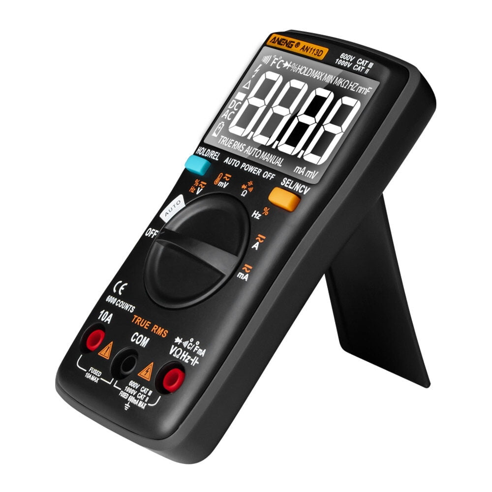 Multimeter,Meters Rms Auto An113d Meter 6000 Lcd Display Temperature ...