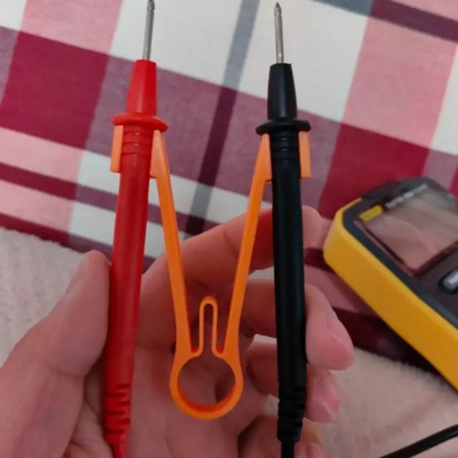 Multimeter Probe Holder Adjustable Universal Fixing Clip for Outdoor ...