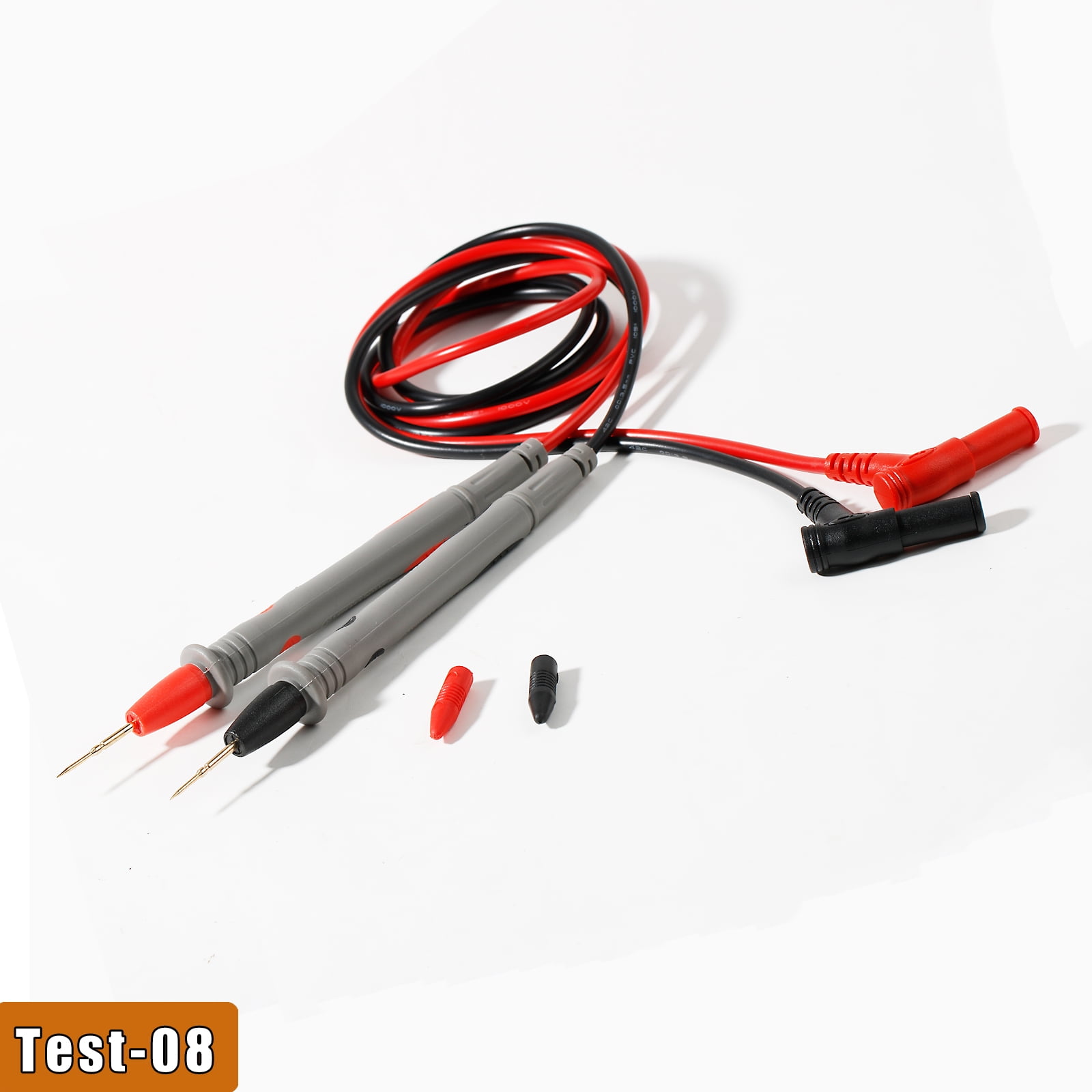 Multimeter Test Leads, Universal Cable with Alligator Banana Plug and ...