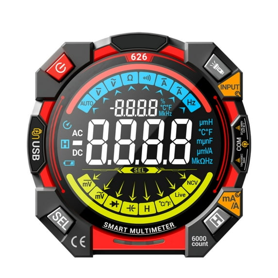 Multimeter Tester Digital Multimeter with Voltmeter and Ohm Meter ...