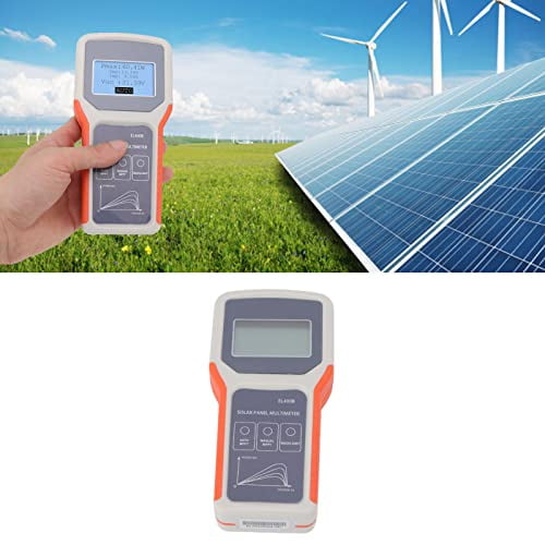 Multimeter, Upgraded LCD Solar Panel Multimeter Multifunctional LCD ...