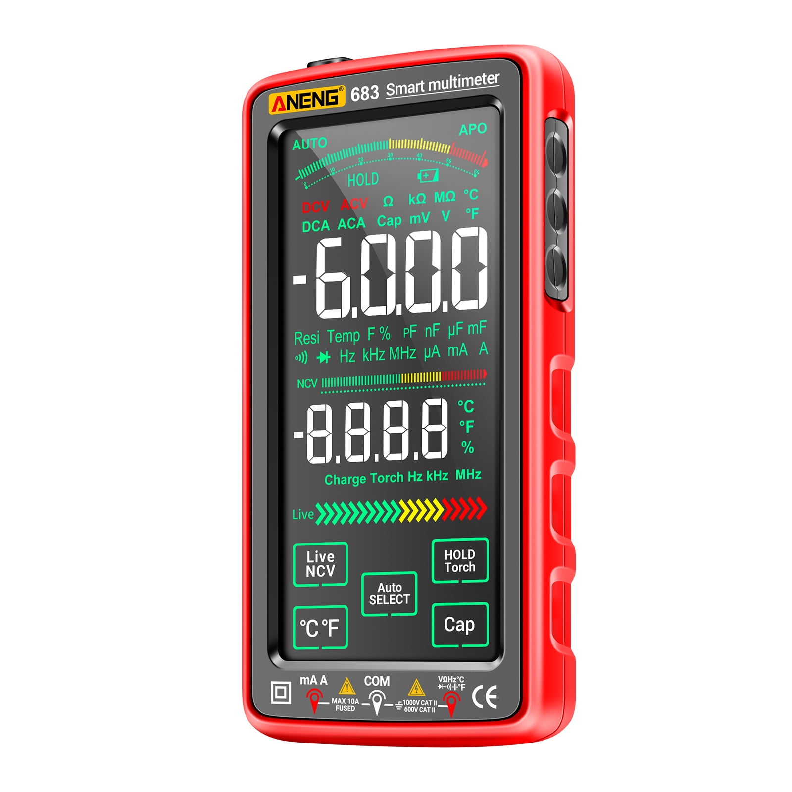 Multimeters,6000 Screen Universal Meter Va Display Ncv Tester Screen ...