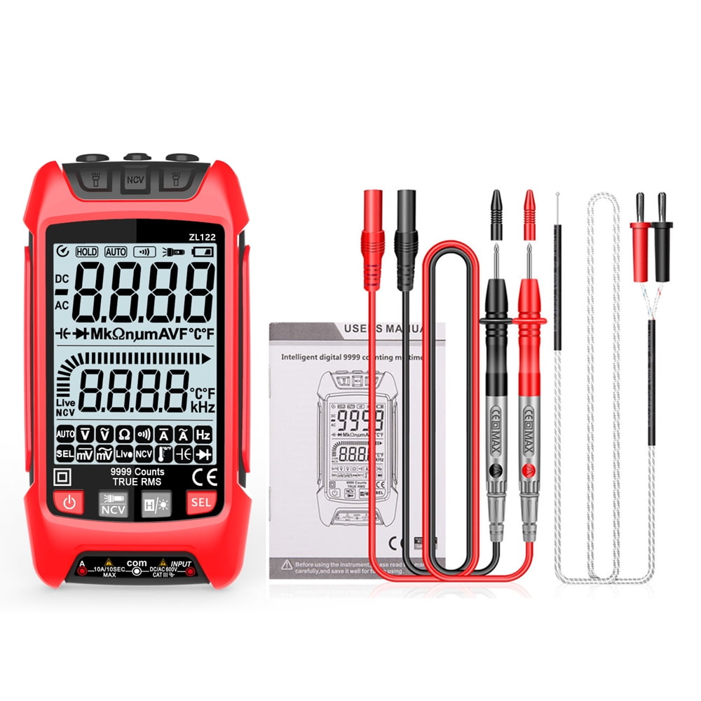 Multimeters,Display Handheld Professional Rms Resistance Tester Meter ...