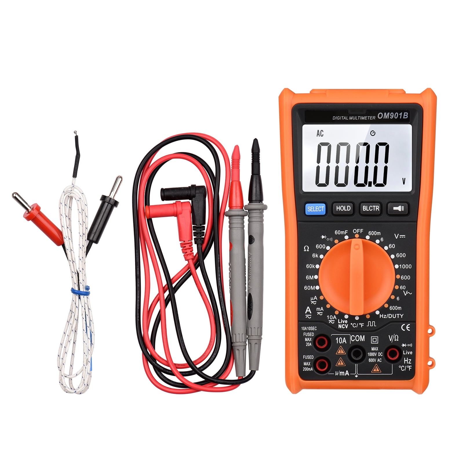 Multimeters,Lcd Tester Voltmeter Wire Resistance Live Wire 6000 Rms Lcd ...