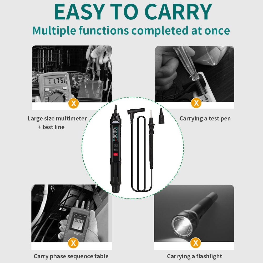 Multimeters,Live Wire Meter Shutdown Hadheld Continuity Test Rms Diode ...