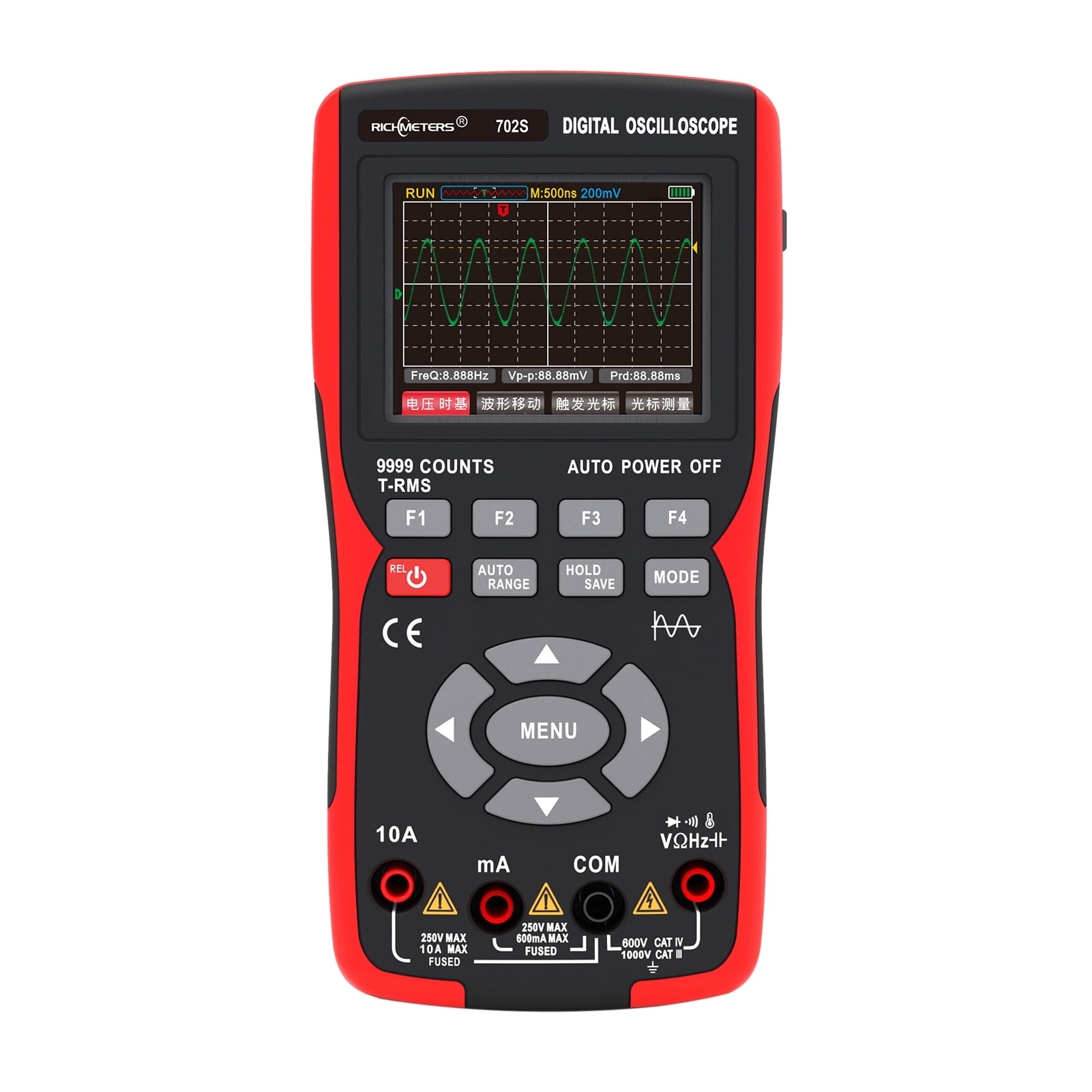 Multimeters,Meter 9999 10mhz Lcd Oscillometer 2-in-1 Meter Scope Meter ...