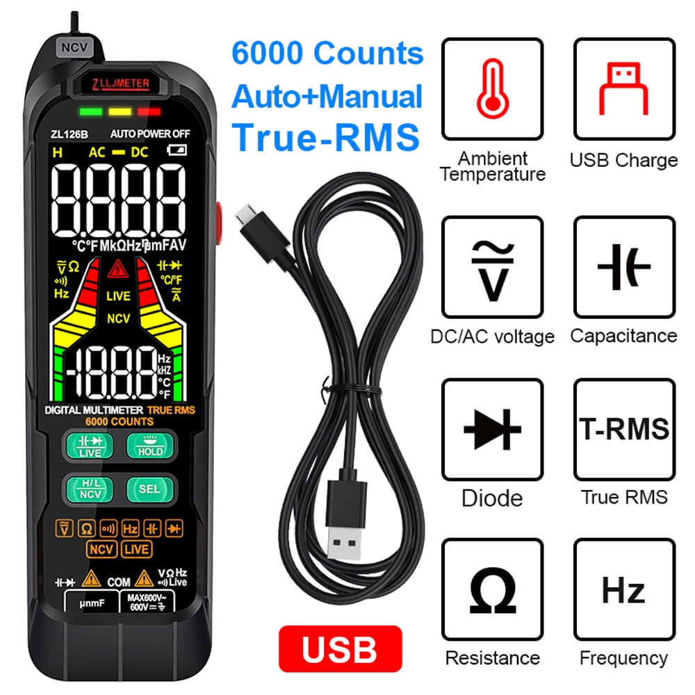 Multimeters,Meter Rms Temp Tester Meter Rms Dsfen Professional Anrio ...