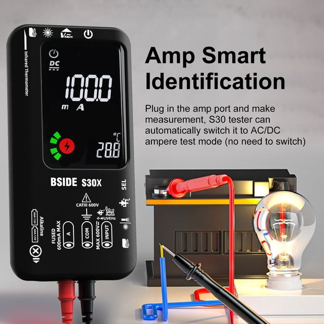 Multimeters,Rms Professional Resistance Color Display Handheld ...