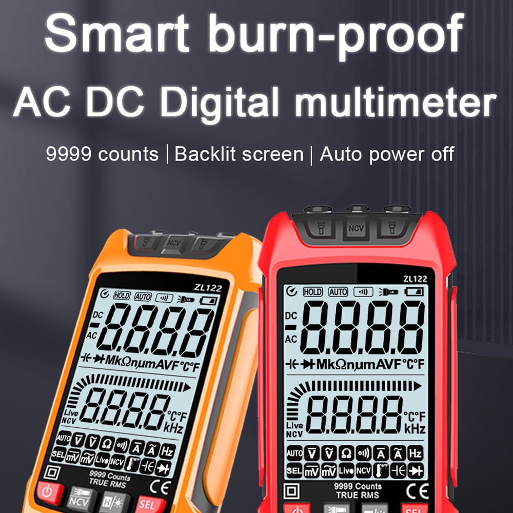 Multimeters,Rms Resistance Tester Lcd Display Handheld Temperature ...