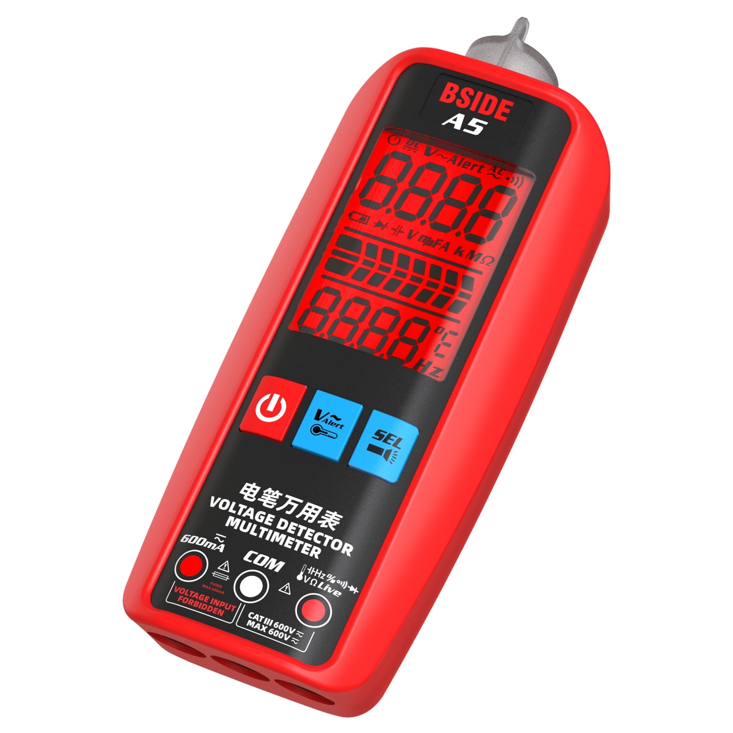 Multimeters,V-alert Live Wire Tester Vfc V-alert Meter Temp Display ...