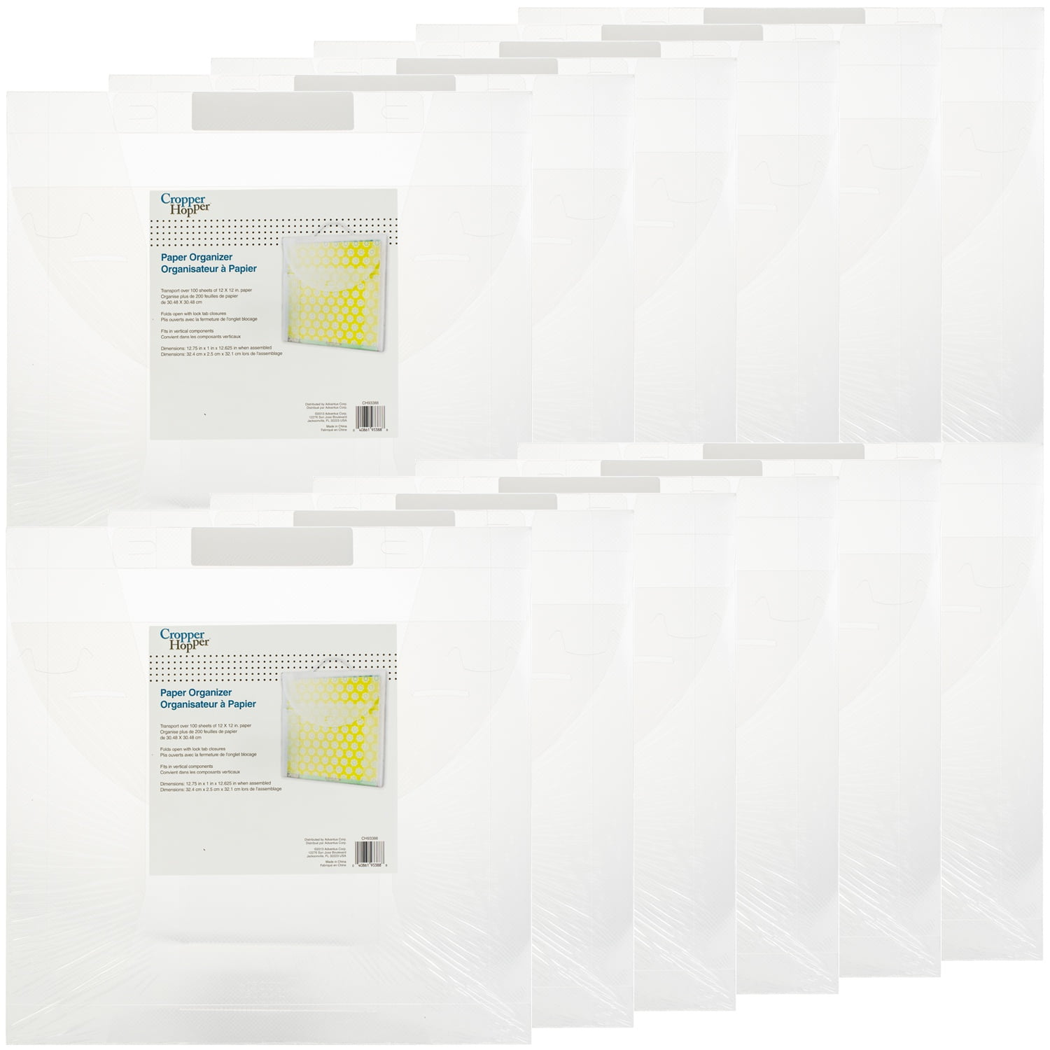 Multipack of 12 - Cropper Hopper Paper Organizer-12"X12" - Walmart.com