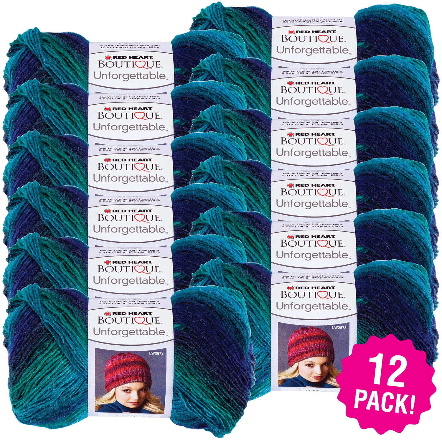 Red Heart Boutique Unforgettable Soft Roving Yarn, Dragonfly Color, 100 ...