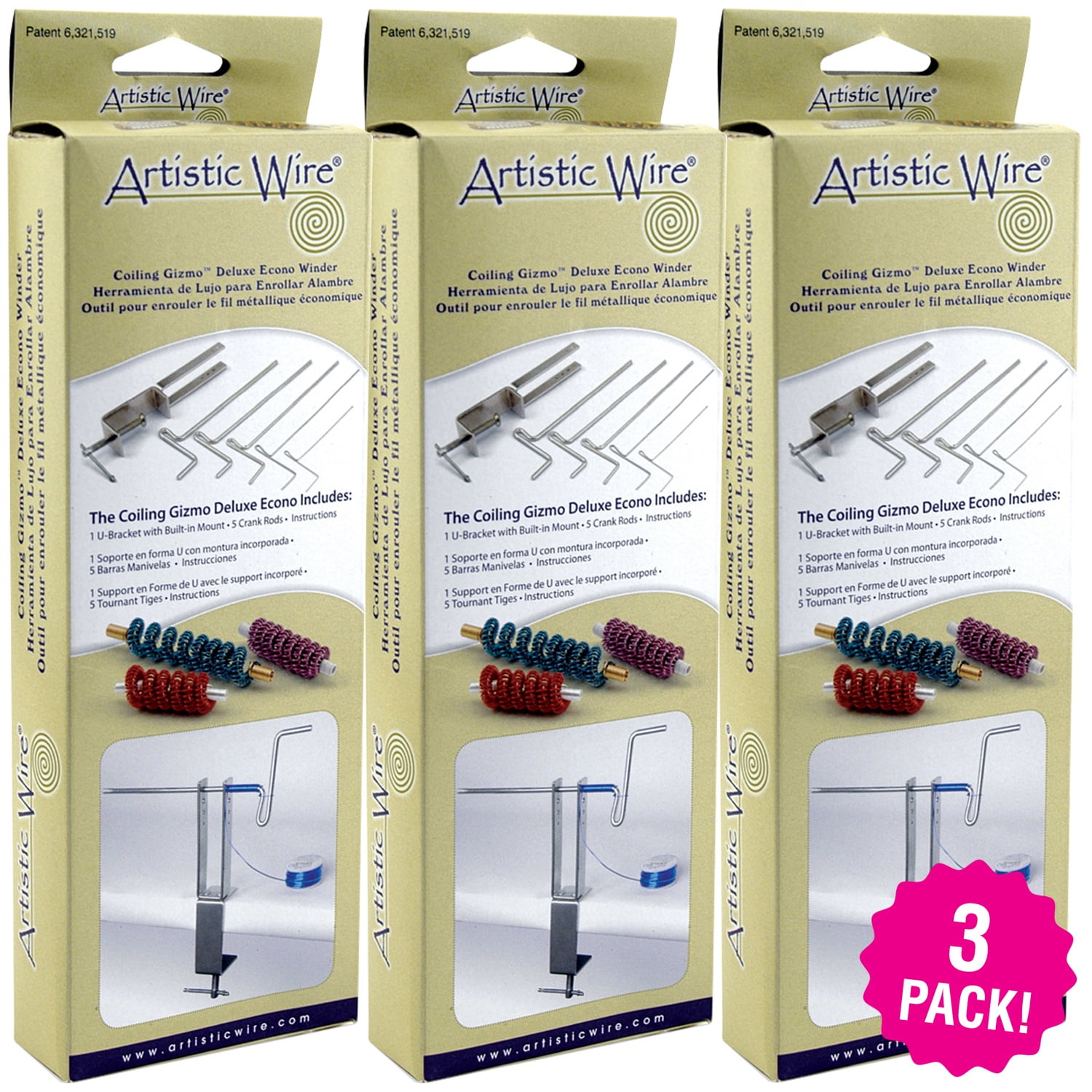 Multipack of 3 - Deluxe Coiling Gizmo - Walmart.com