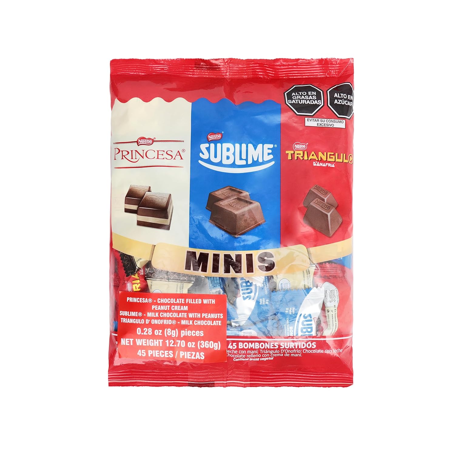 Multipack of 3 Mini Chocolates - Princesa, Sublime, Triangulo ...