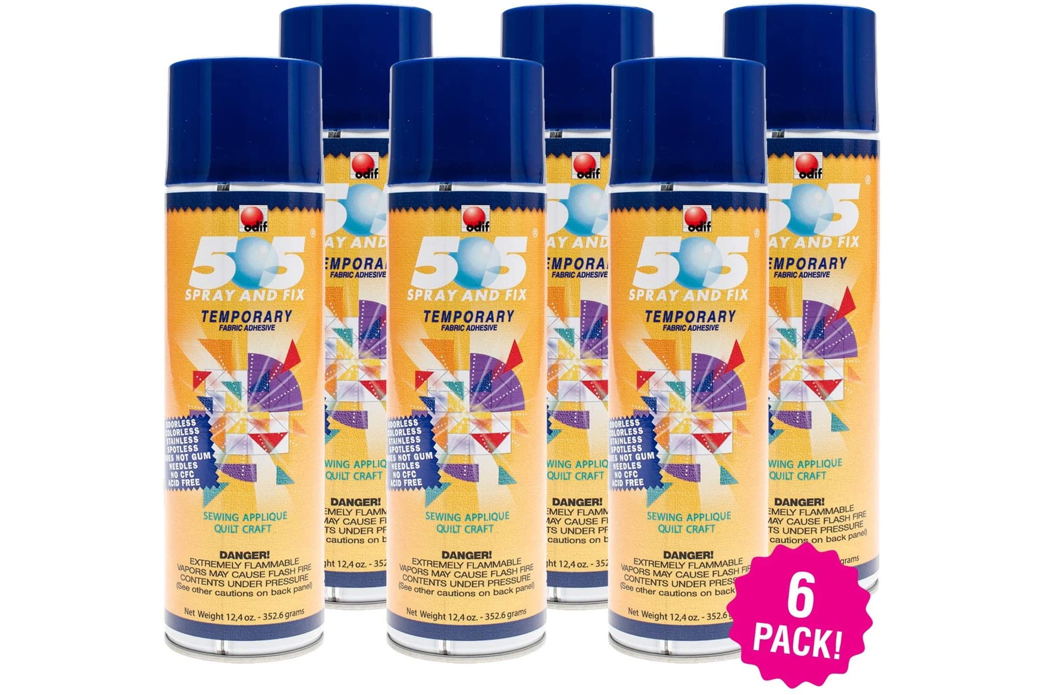 Odif USA 505 Spray & Fix Temporary Fabric Adhesive for Quilting, Sewing ...