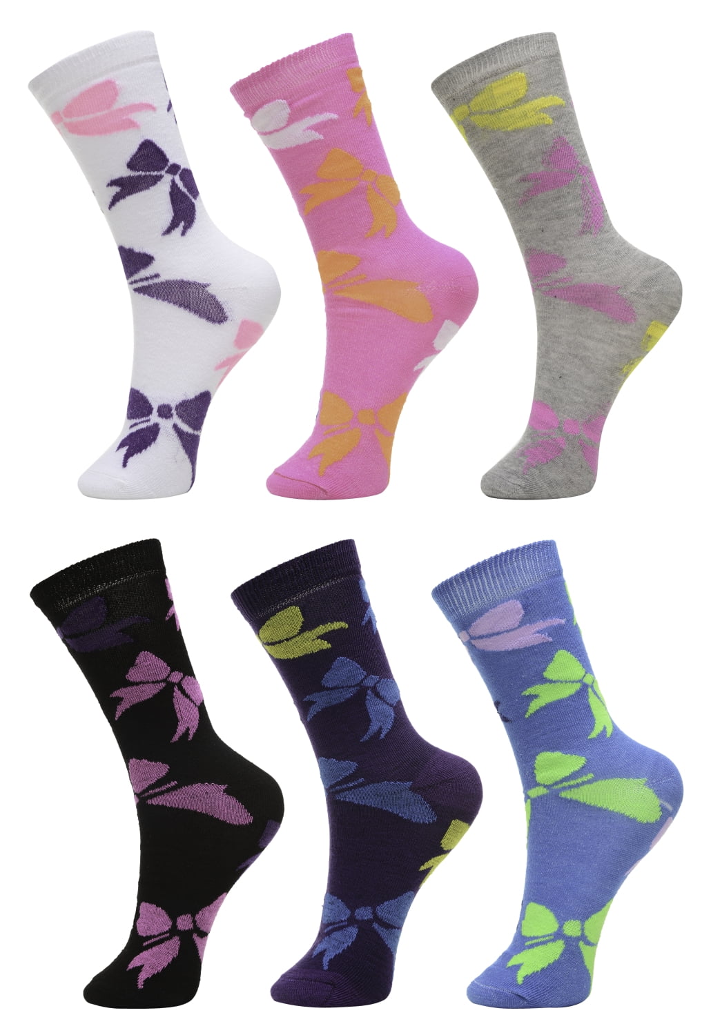 Multipack of Womens Girls Crew Socks Funny Novelty Colorful Cute ...