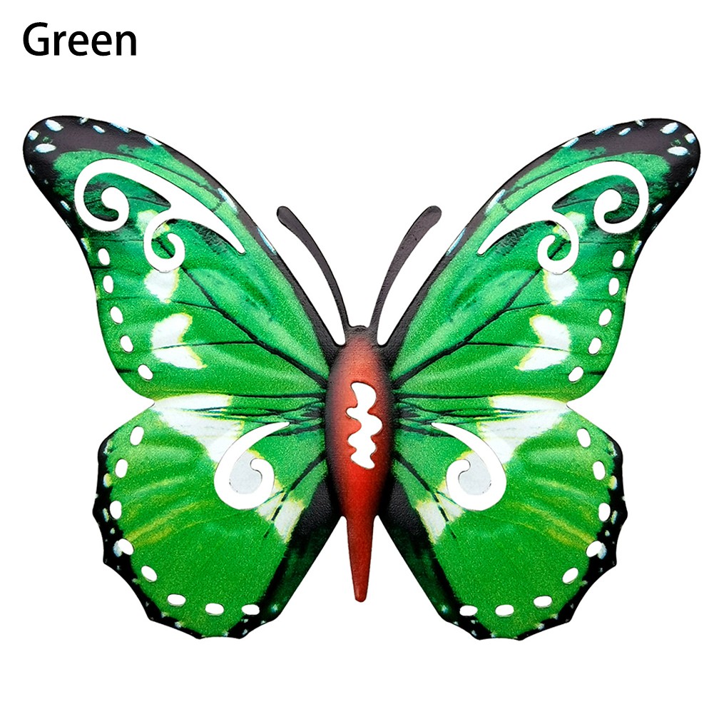 Multipal-Color Butterfly Bright Colour Metal Garden Decoration Wall Art ...