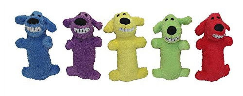 Multipet 2-Piece Plush & Squeaky Dog Toy Set with Assorted Colors for ...