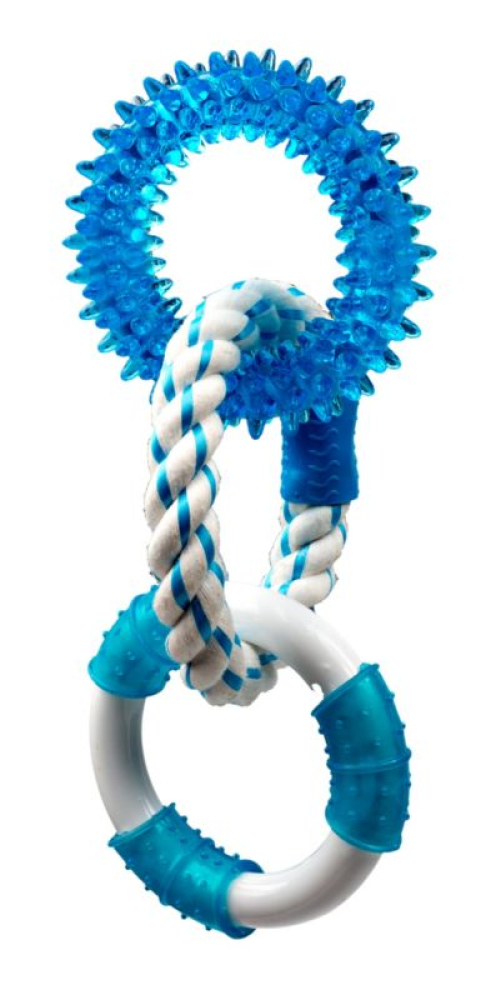 Multipet 53259 Canine Clean 3-Ring Dog Chew, Spearmint and Peppermint Flavors - Walmart.com