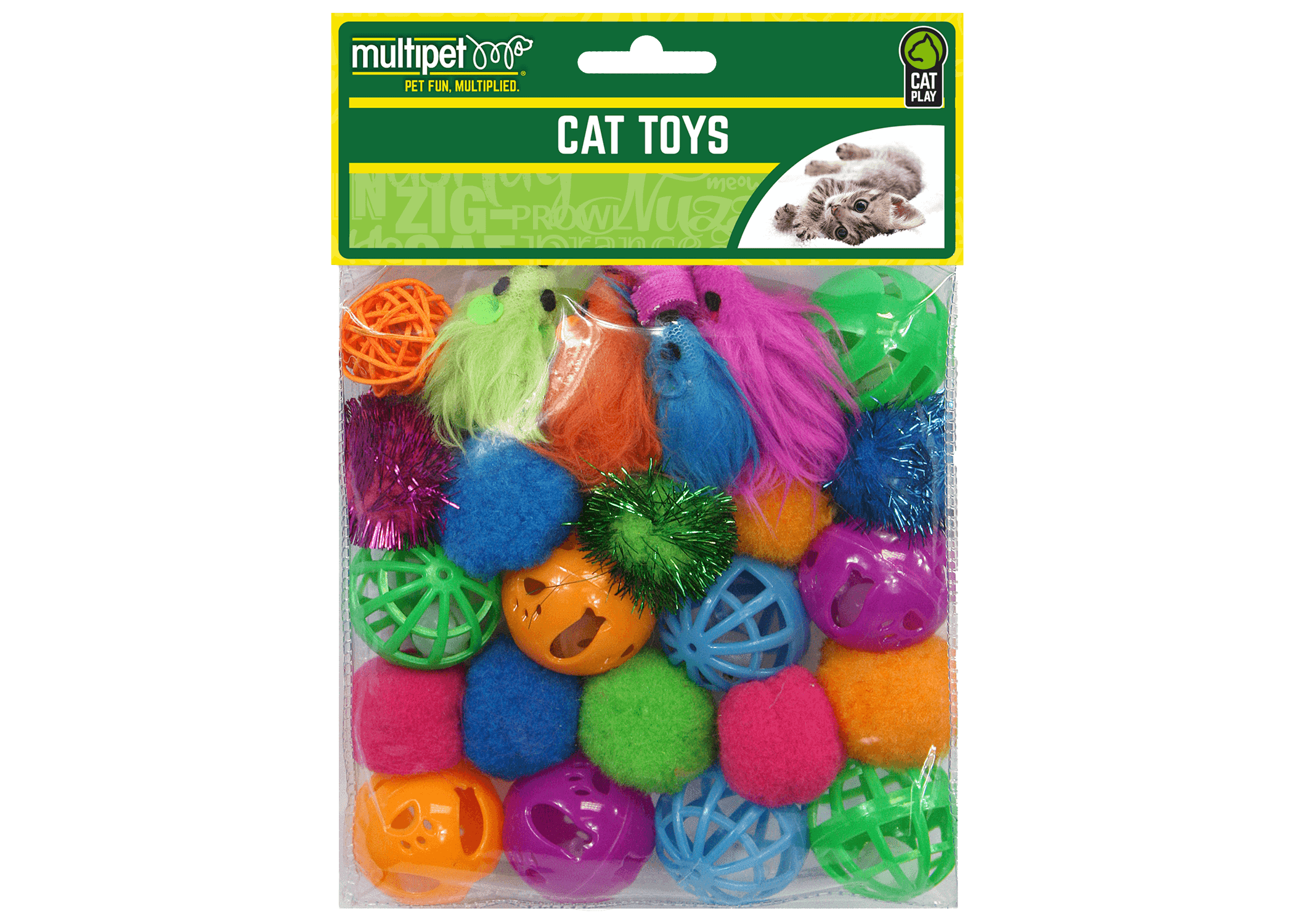 Multipet 24 Piece Value Pack Cat Toy - Walmart.com