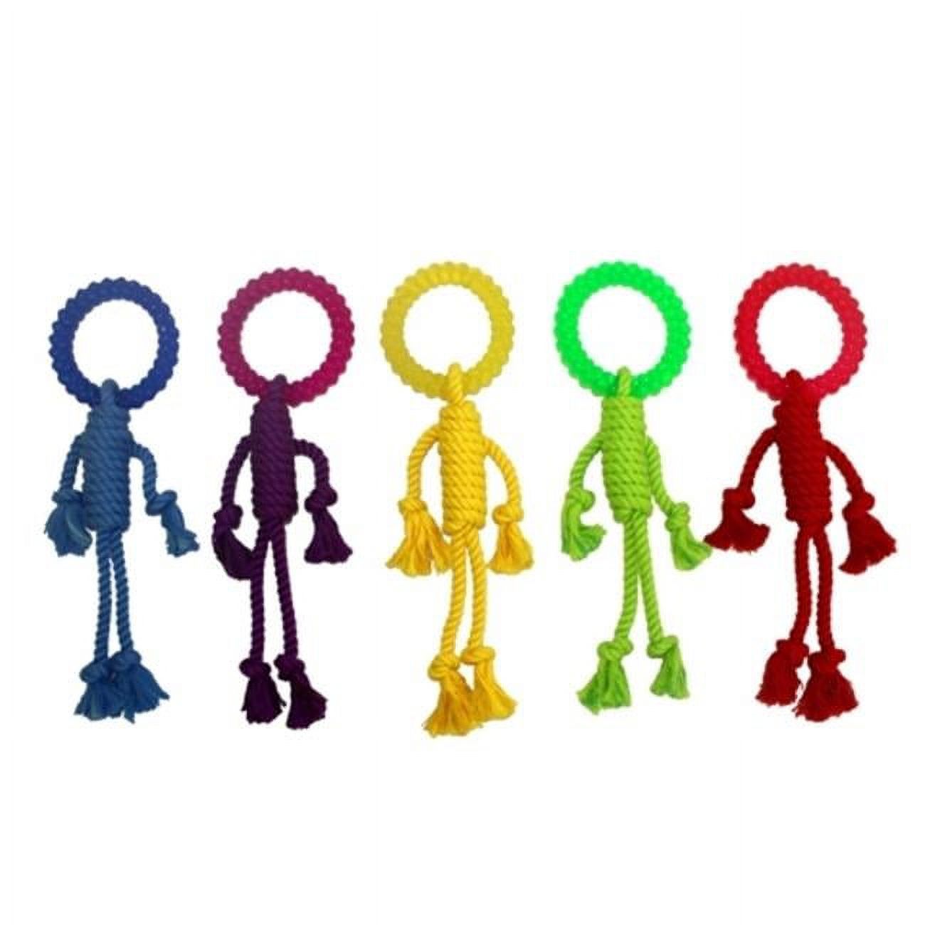 Multipet 784369291902 12 in. Nuts for Knots Rope Man with Tpr Head Toys ...