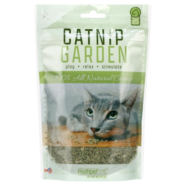 Multipet Catnip Garden All Natural Loose Catnip Bag, 1 Ounce - Walmart.com