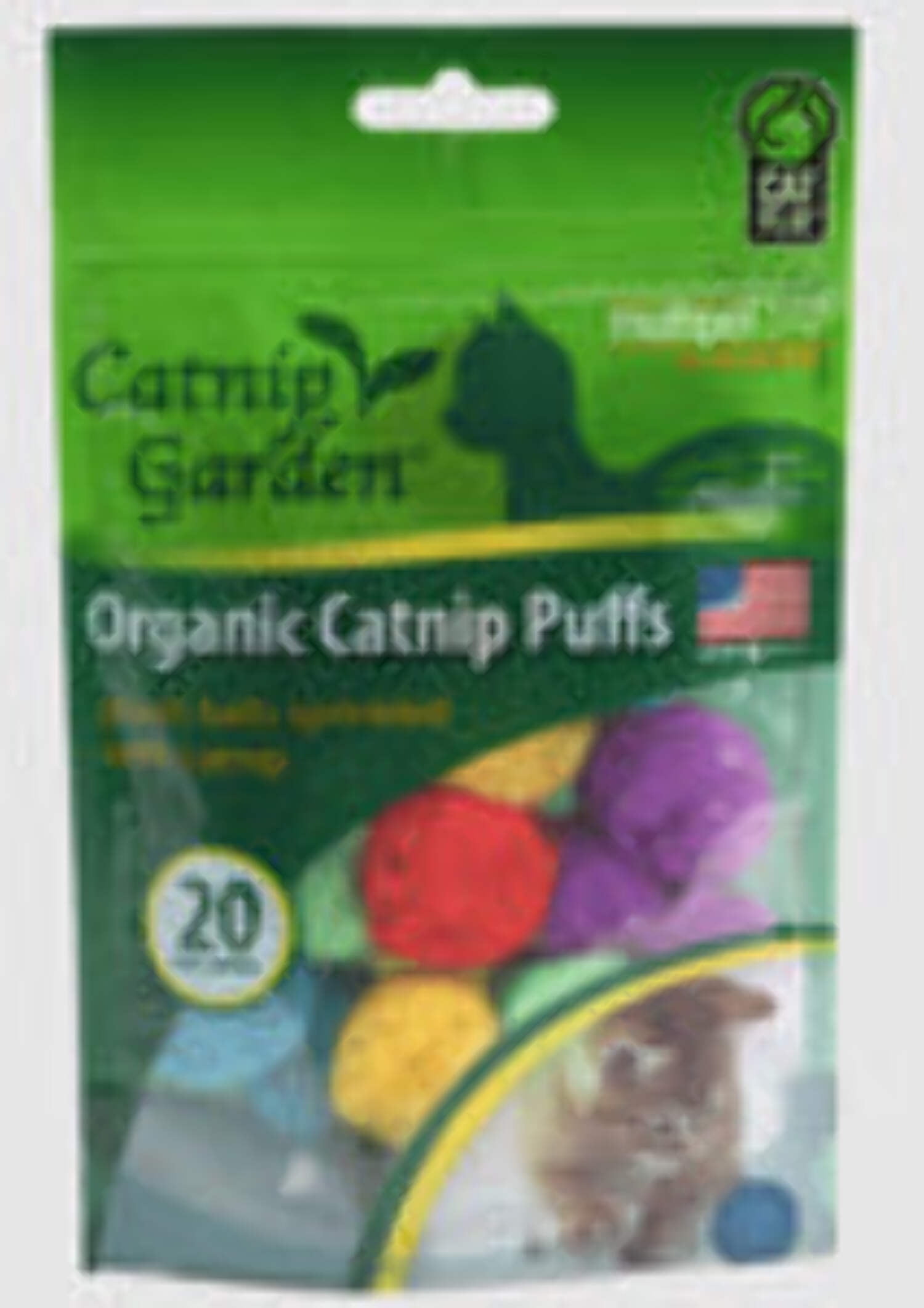 Multipet Catnip Garden Organic Catnip Puffs for Cats, 20 Piece ...