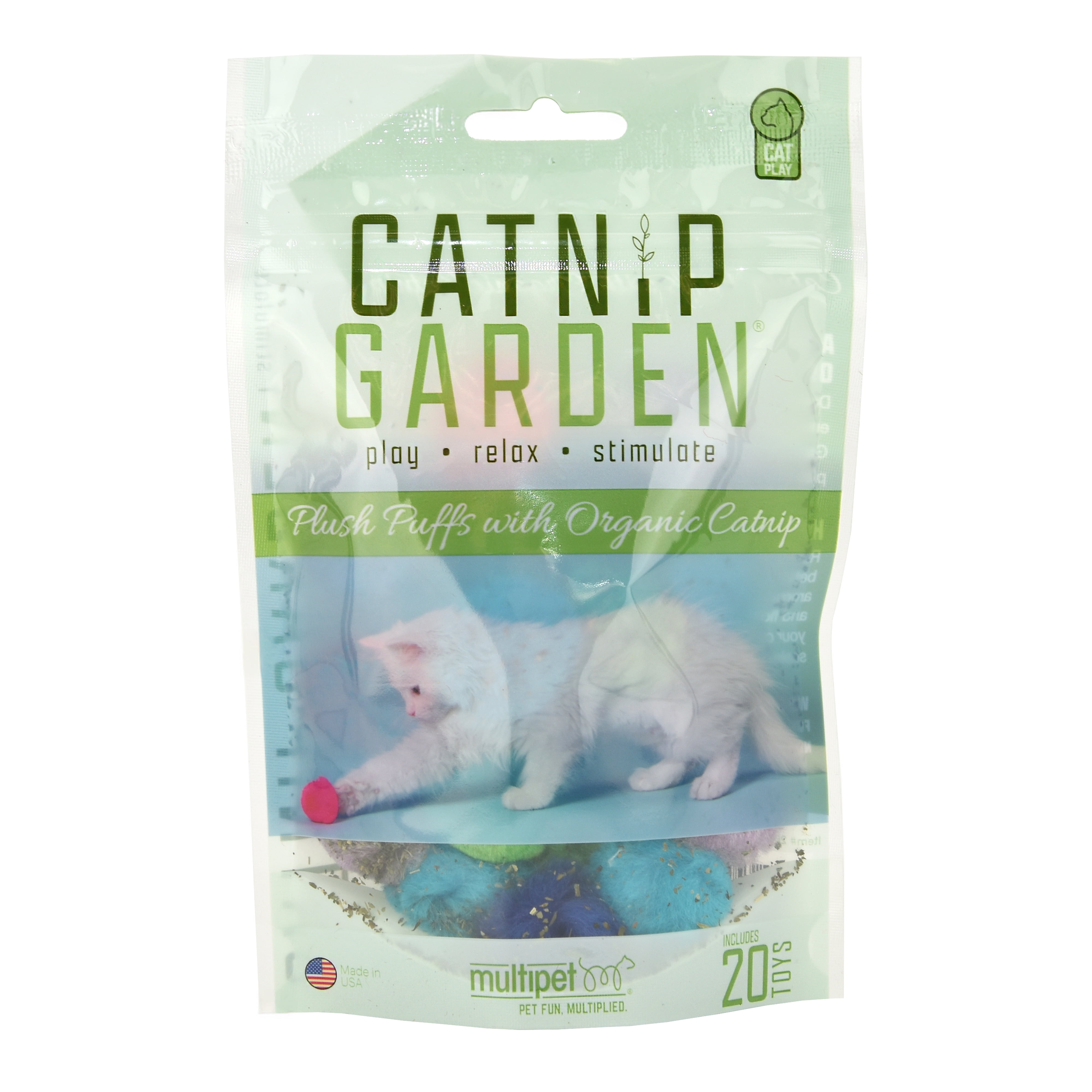 Multipet Catnip Garden Catnip Puffs for Cats - Walmart.com