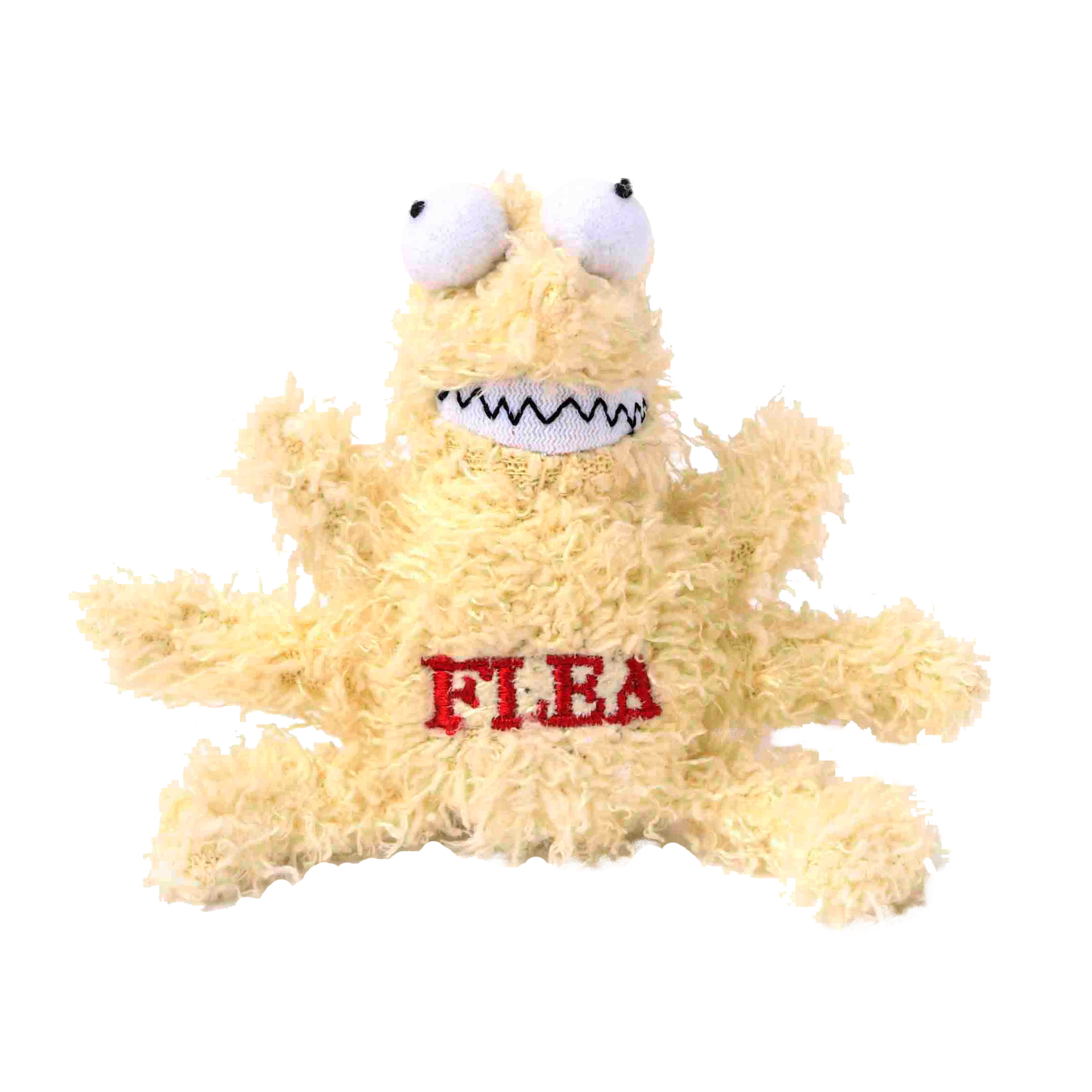 Multipet FLEA Plush Toy with Squeaker, Yellow - Walmart.com