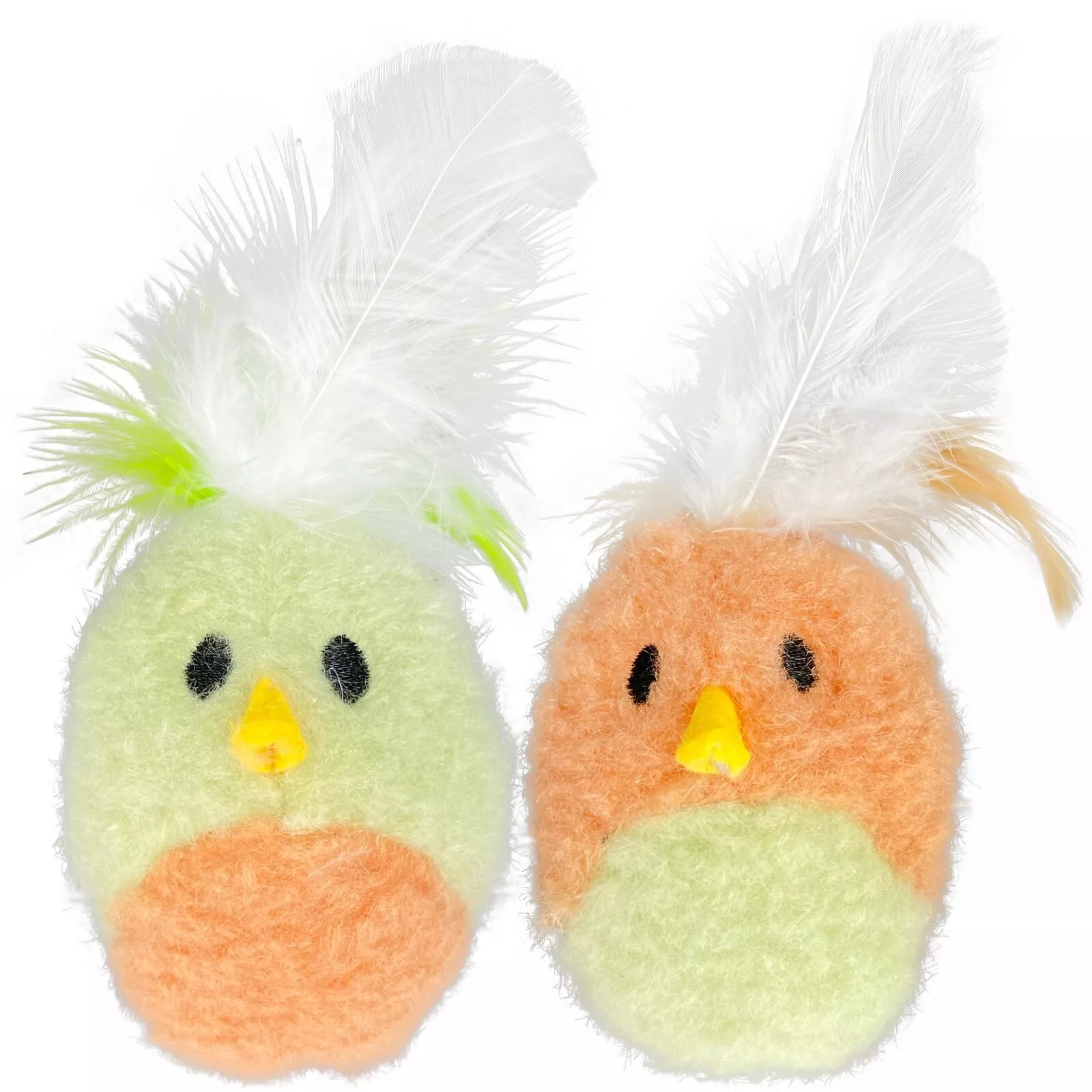 Multipet Feather Birds Assorted Cat Toy With Catnip, 2 Pack - Walmart.com