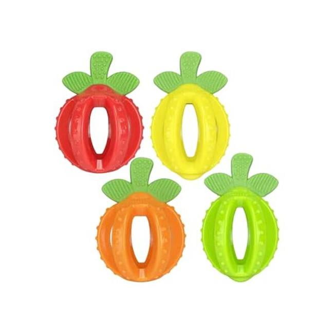 Multipet International 100269 5 in. Harvesters Fruit Dog Toy, Assorted ...
