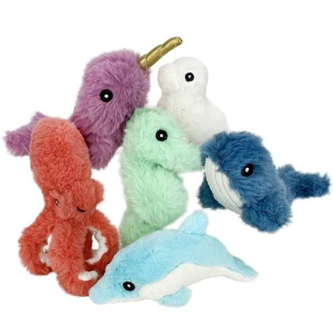 Multipet International 6 in. Minipet Deep Sea Cuddlerz Dog Toy ...